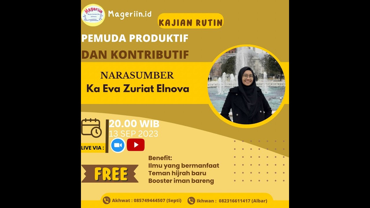 Pemuda Produktif dan Kontributif With Kak Eva Zuriat Elnova🔥 - YouTube