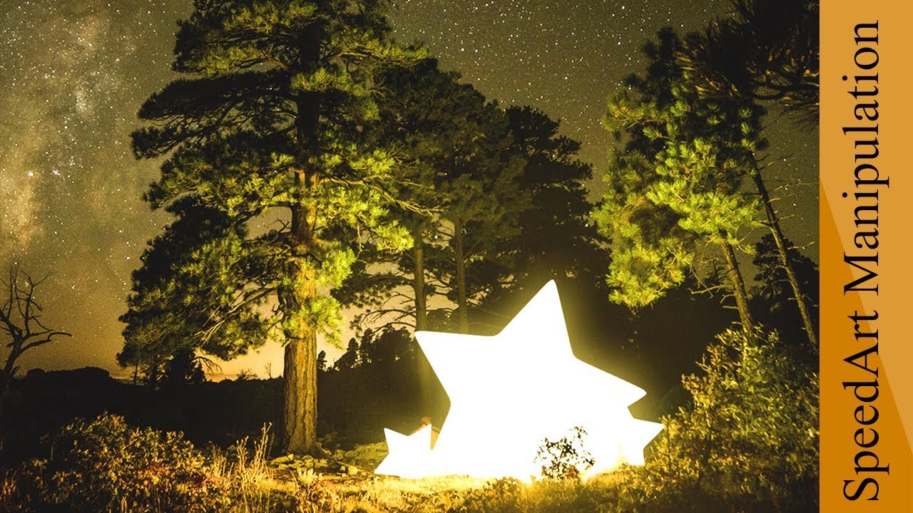 Photoshop SpeedArt Manipulation - Shooting Star - YouTube