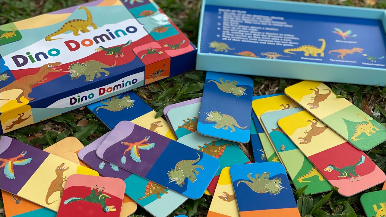 How to play DINO DOMINO board game | Laurence King Publishing - YouTube