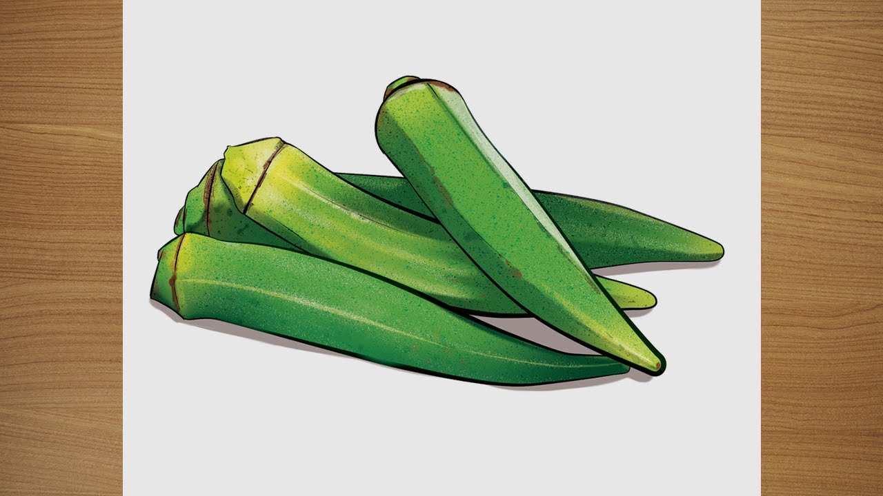 How To Draw A Ladies Finger Step By Step | Easy Tips | Drawing Tutorial ...