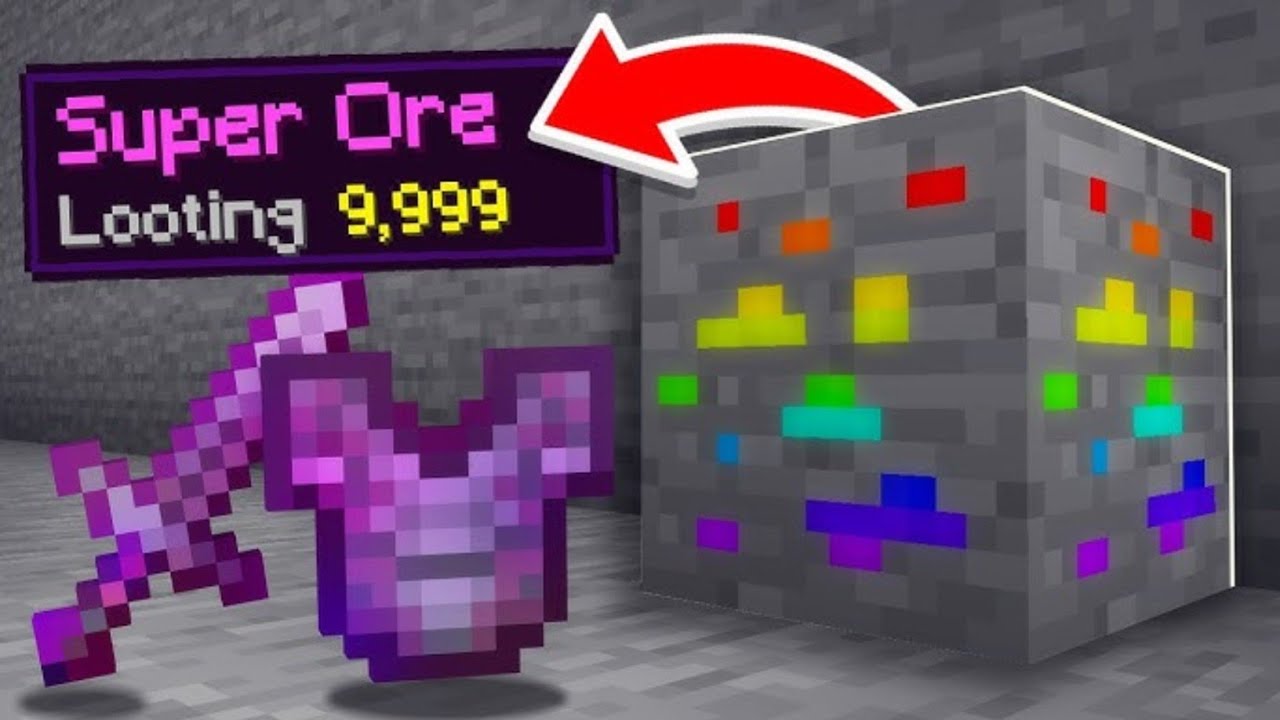 Minecraft but Every Ore is super Ore! - YouTube