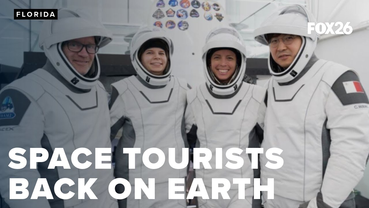 Four space tourists return to Earth after a private SpaceX flight over ...