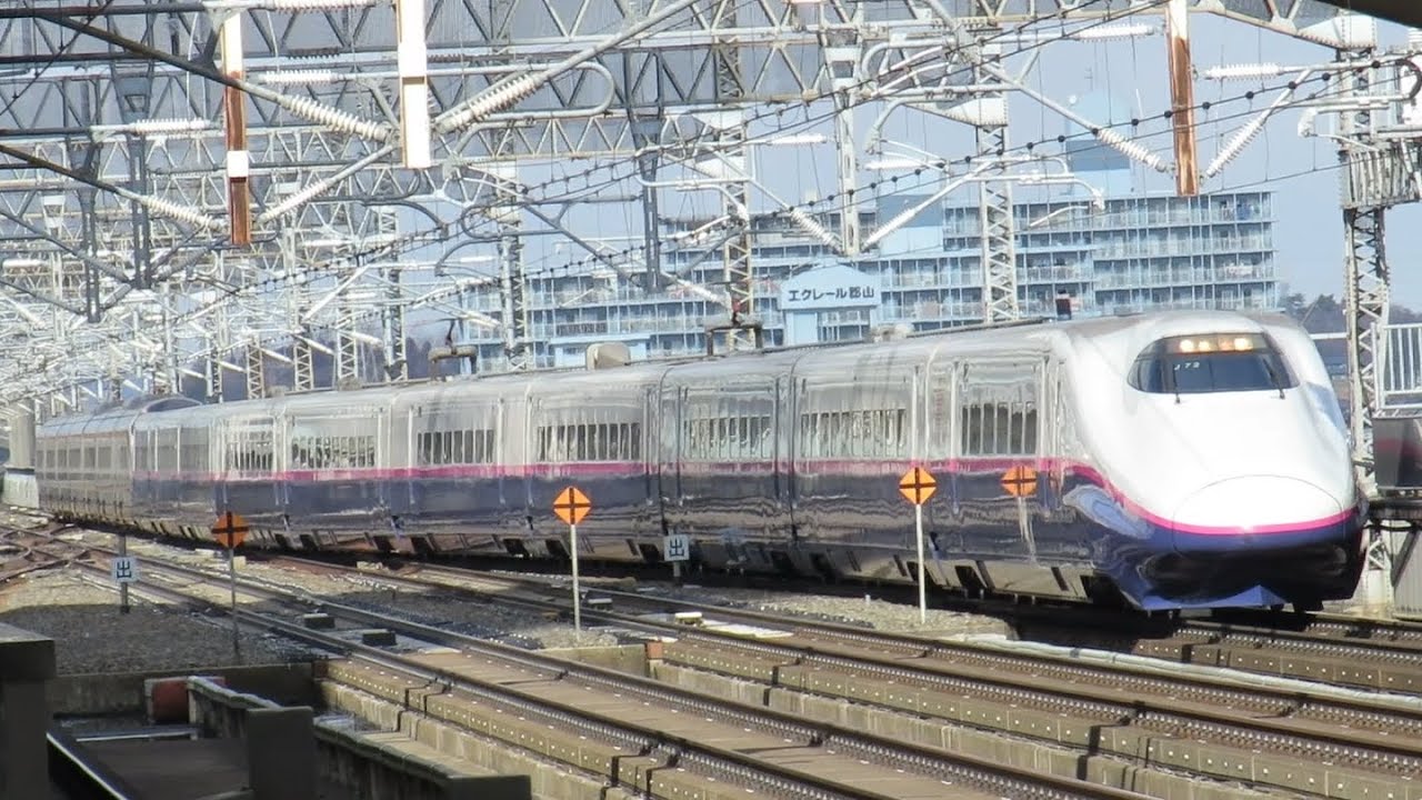 やまびこつばさ140号 E2系1000番台J72編成＋E3系2000番台L67編成 - YouTube