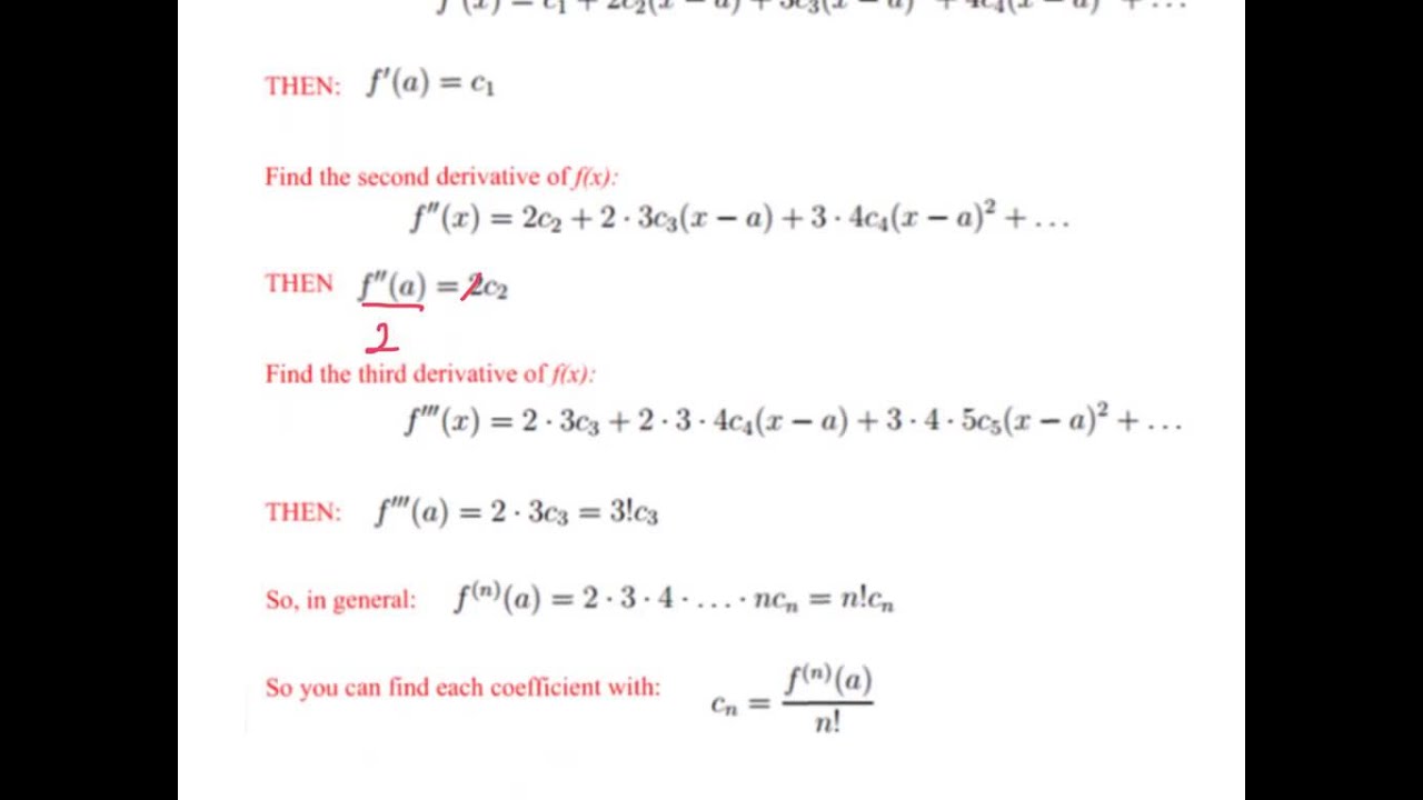 BC Taylor Series Proof - YouTube