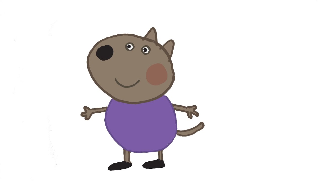 How To Draw Danny Cane (PEPPA PIG) - YouTube