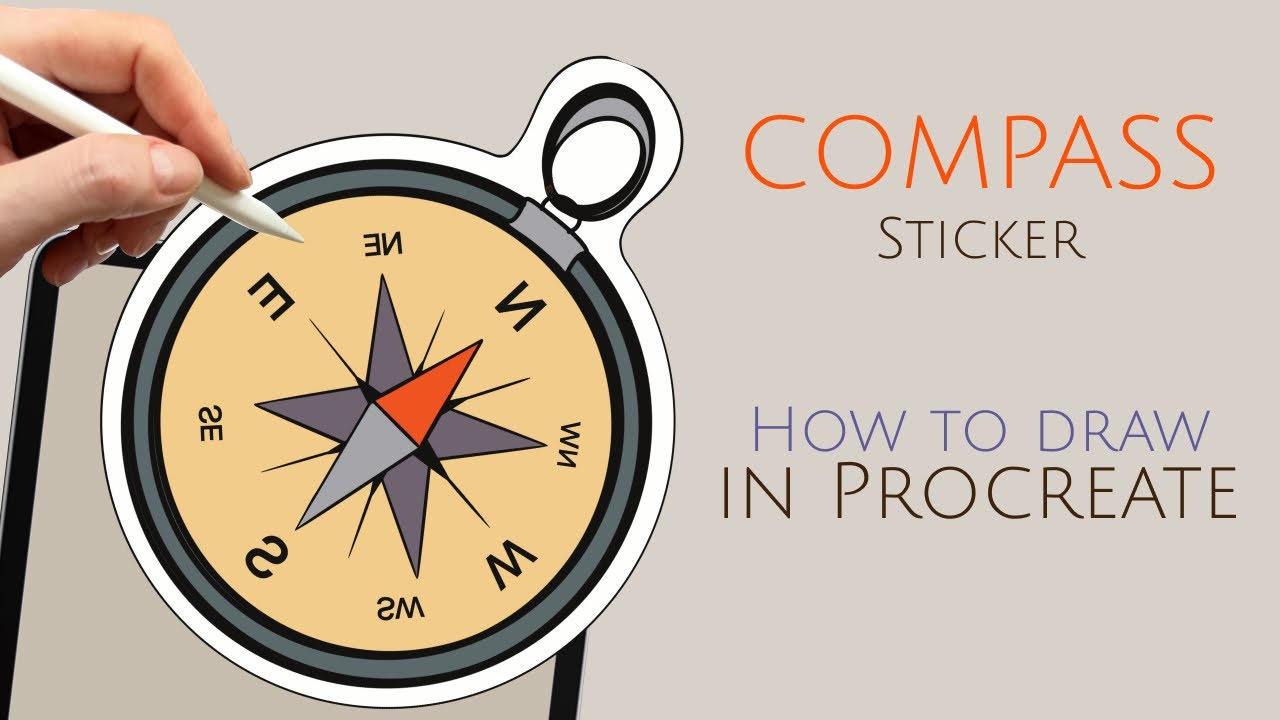 How to Draw a compass | Drawing for Beginners | Drawing for Children ...