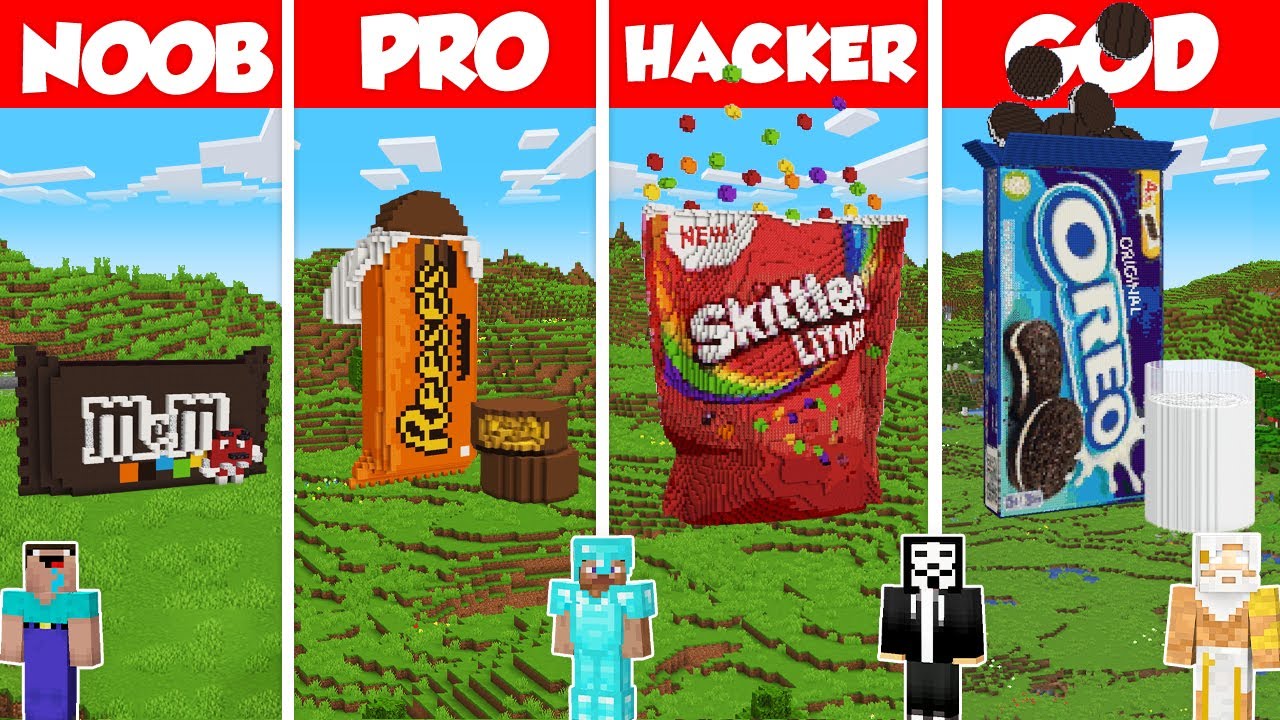 Candy Base Build Battle Challenge - Noob vs Pro vs Hacker vs God ...