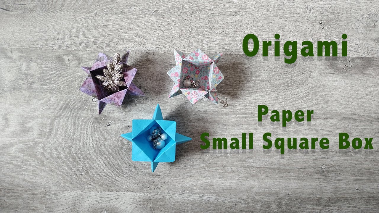 Origami / How to make paper Square Box / simple & easy / paper craft ...