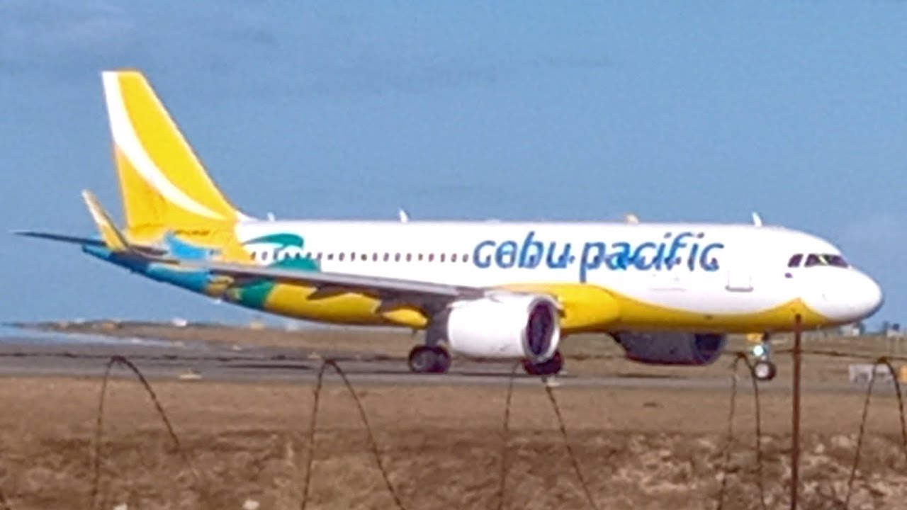 CEBU PACIFIC A320-271N TAXI & TAKEOFF AT Mactan-Cebu [CEB/RPVM] - YouTube