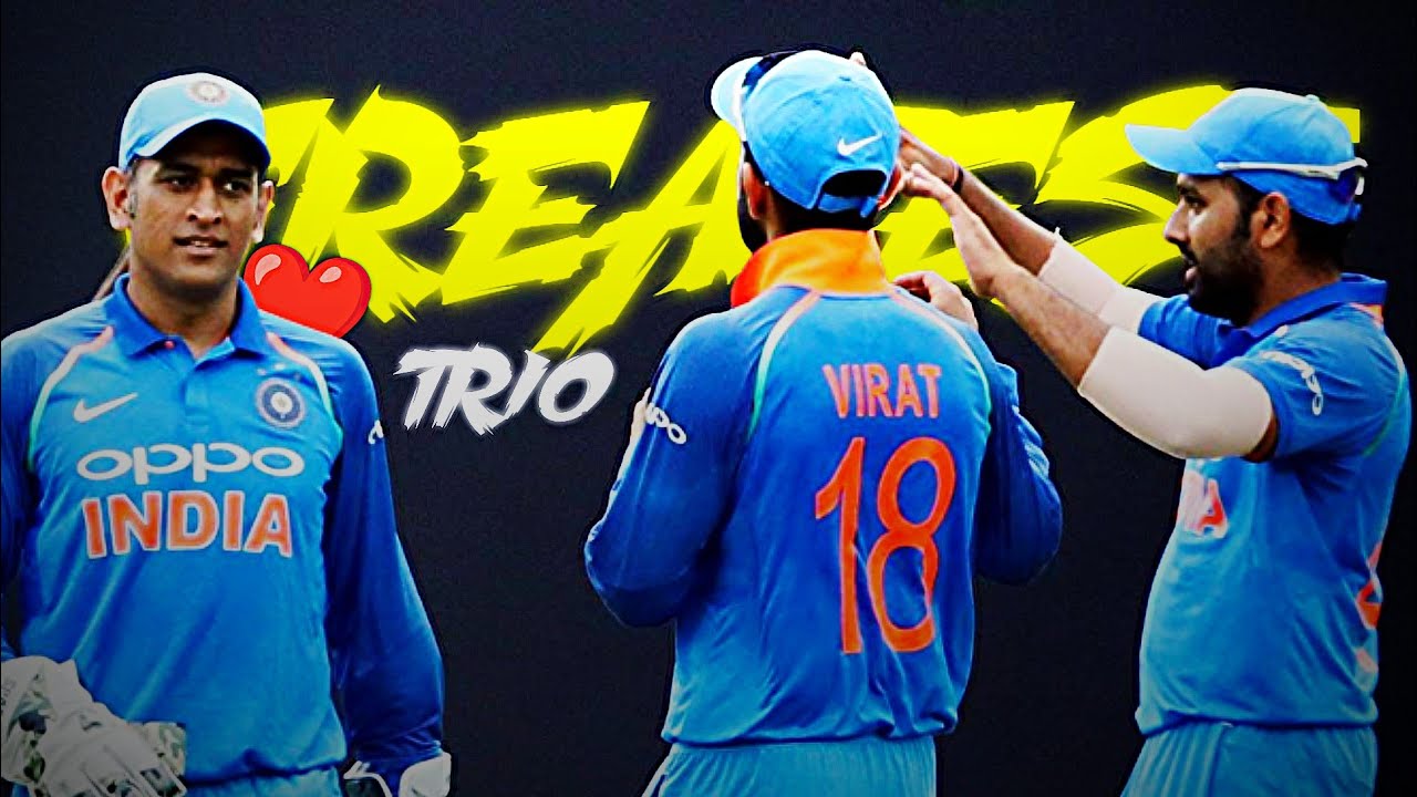 Greatest Trio ft. Rohit x Virat x Mahi Edit 💗⚡ • Beat sync Edit ...