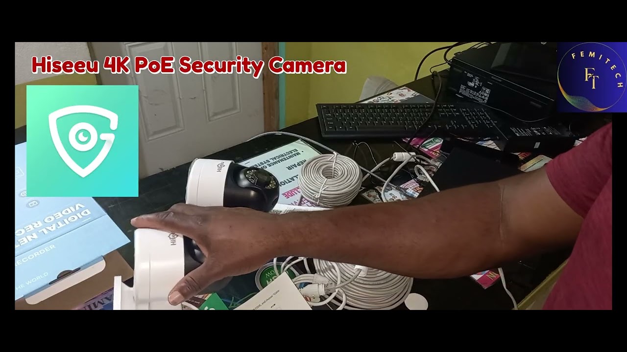 Hiseeu 4K PoE Security Camera Gaurd Live APP Installing - YouTube