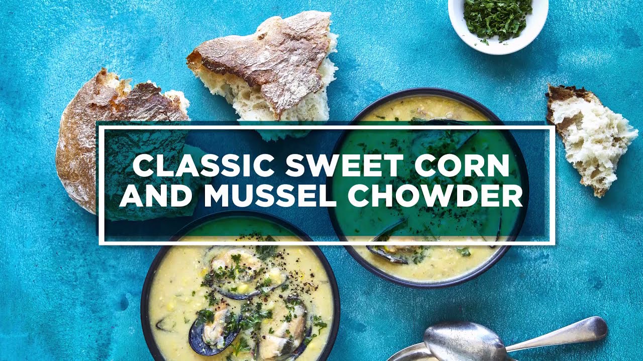 Sweetcorn Mussels Chowder - YouTube