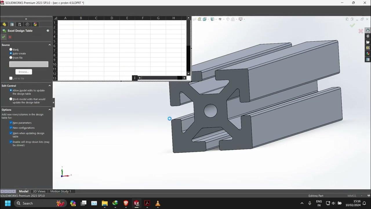 solidworks CSWP/CSWA exam practice section C problem 4 - YouTube