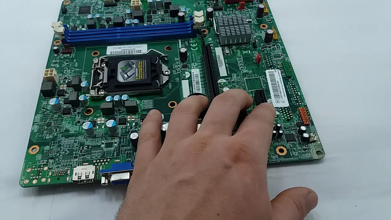 Placa Mãe Lenovo ThinkCentre E73 Tower DDR3 USB 3 0 PCIe 3 0 1150 - YouTube