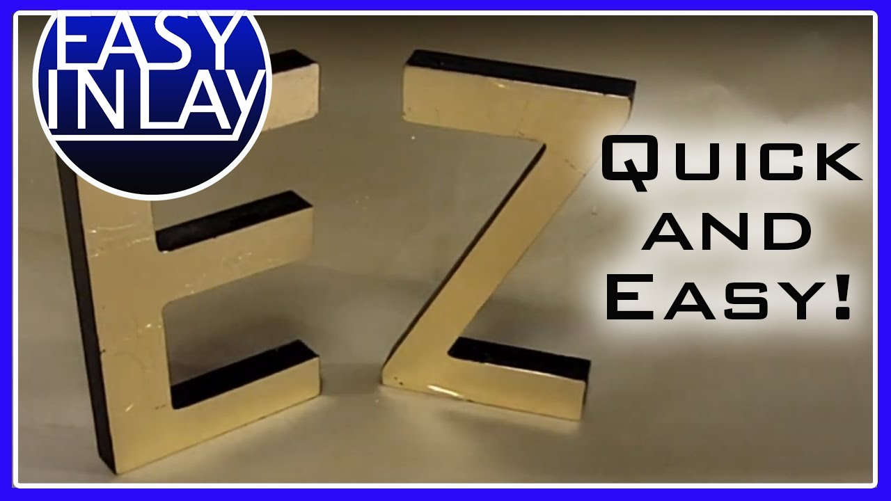 Metal Leaf Lettering | Easy Inlay How-To - YouTube
