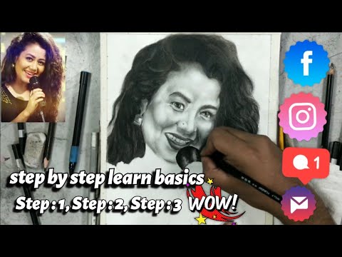 Neha Kakkar drawing || neha kakkar with mike drawing ||NEHA KAKKAR ...