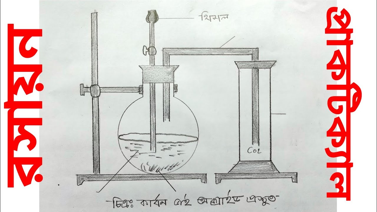 SSC Chemistry practical sketch drawing step by step easy || রসায়ন ...