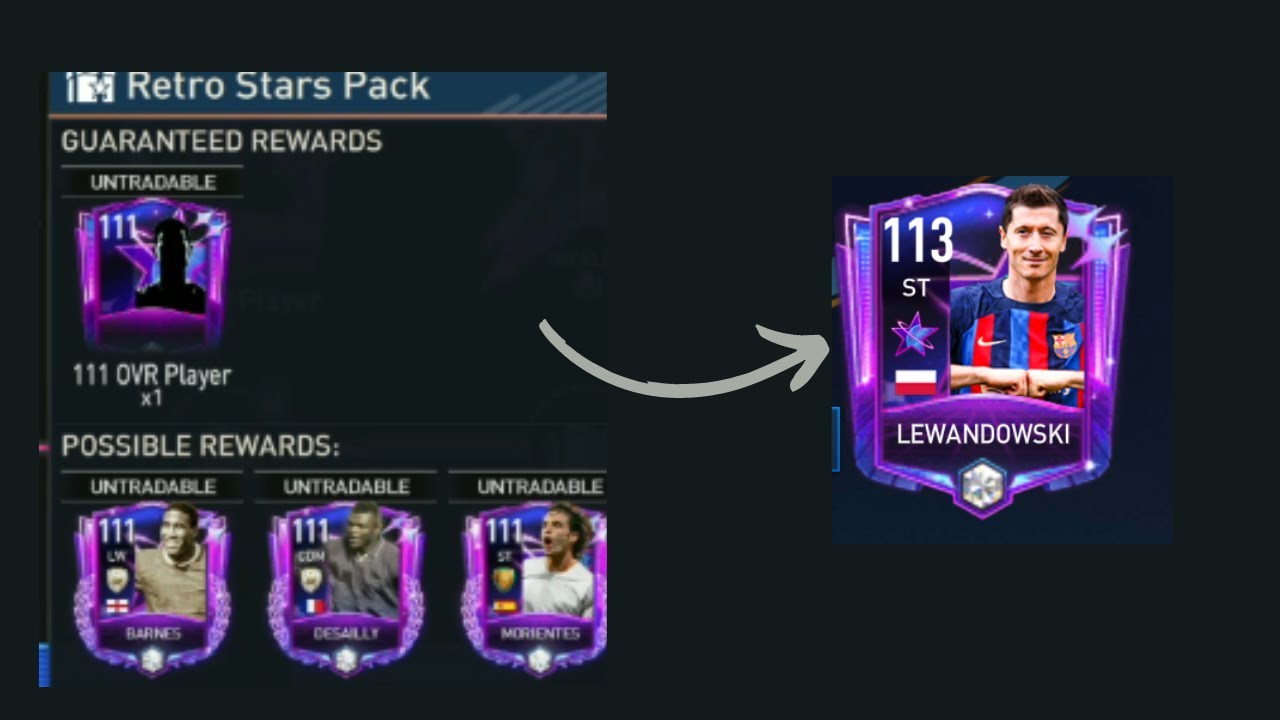 111 OVR Retro stars pack FIFA Mobile - YouTube