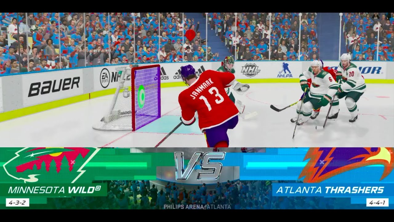 NHL 20 Atlanta Thrashers Franchise- Last Game Of October vs Minnesota ...