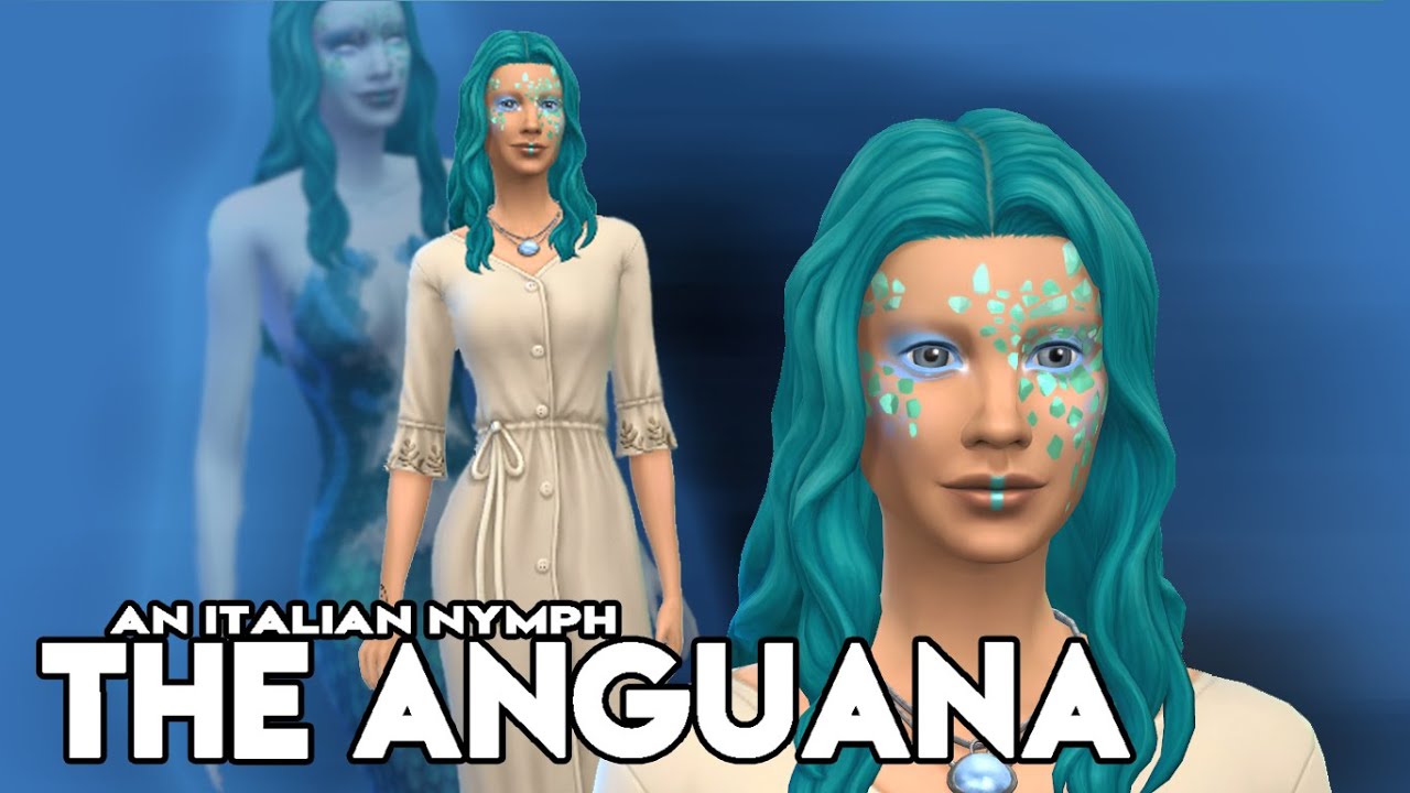 THE ANGUANA - An Italian Nymph | The Sims 4 CAS #SparkdChallenge - YouTube