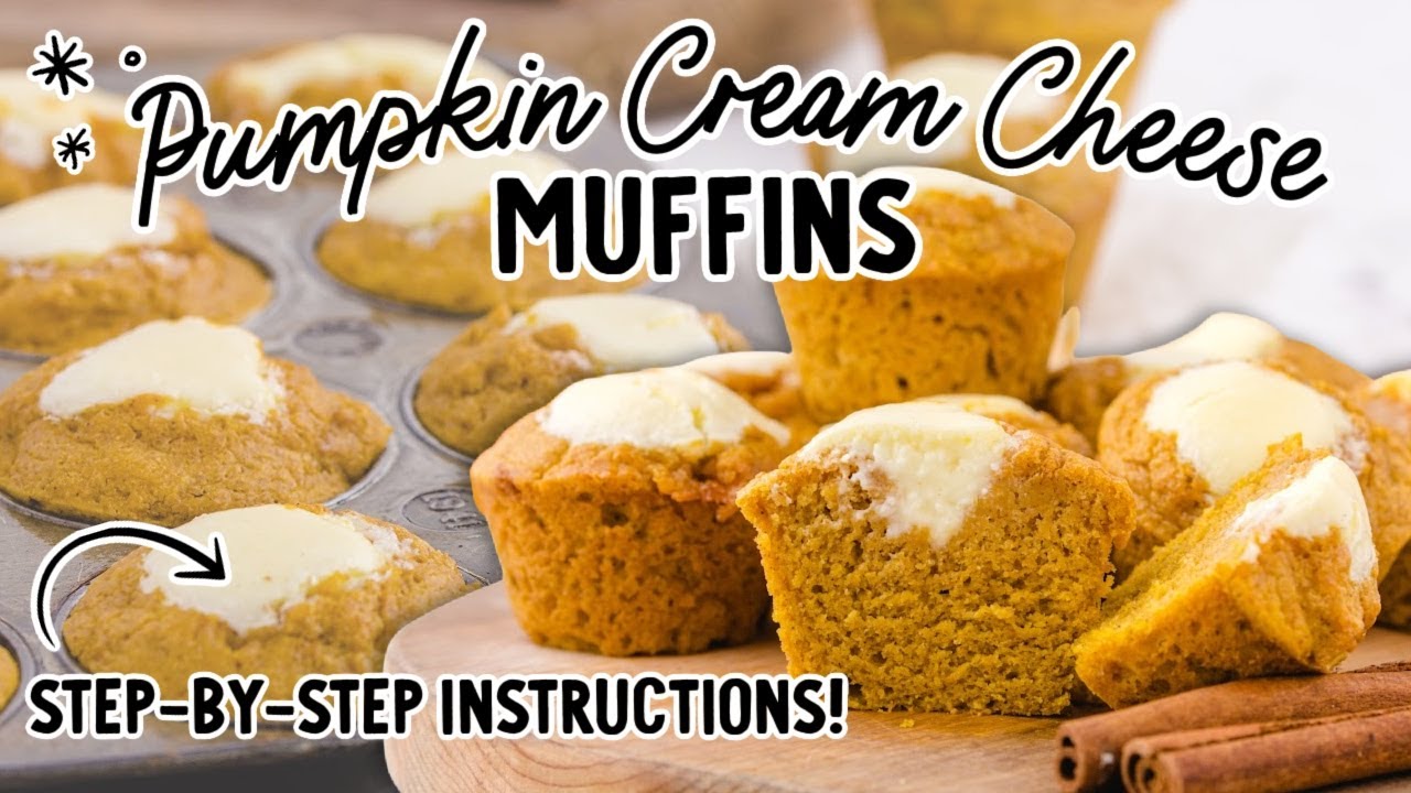 Pumpkin Cream Cheese Muffins - YouTube