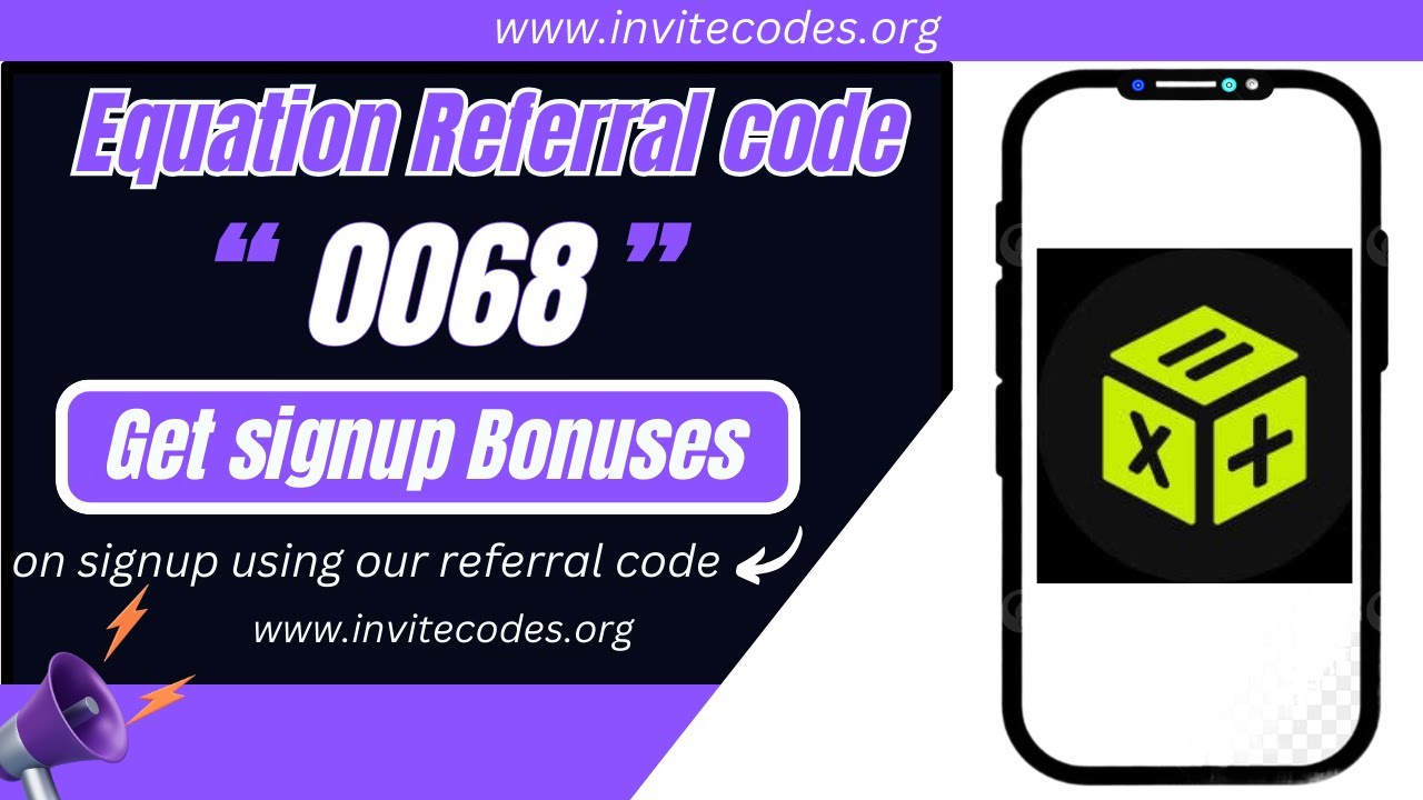 Equation Referral Code {0068} – Get 10% Of Dsicount - YouTube
