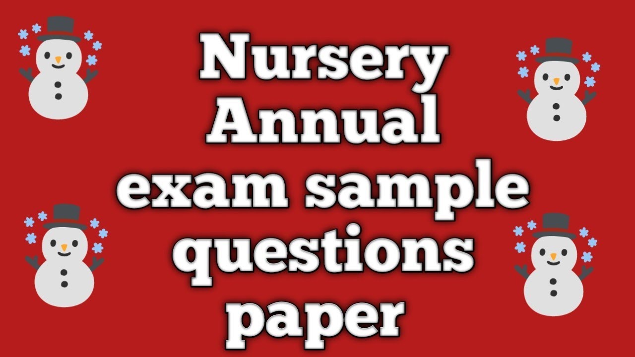 nursery class teaching|nursery Annual question paper|nursery class ...