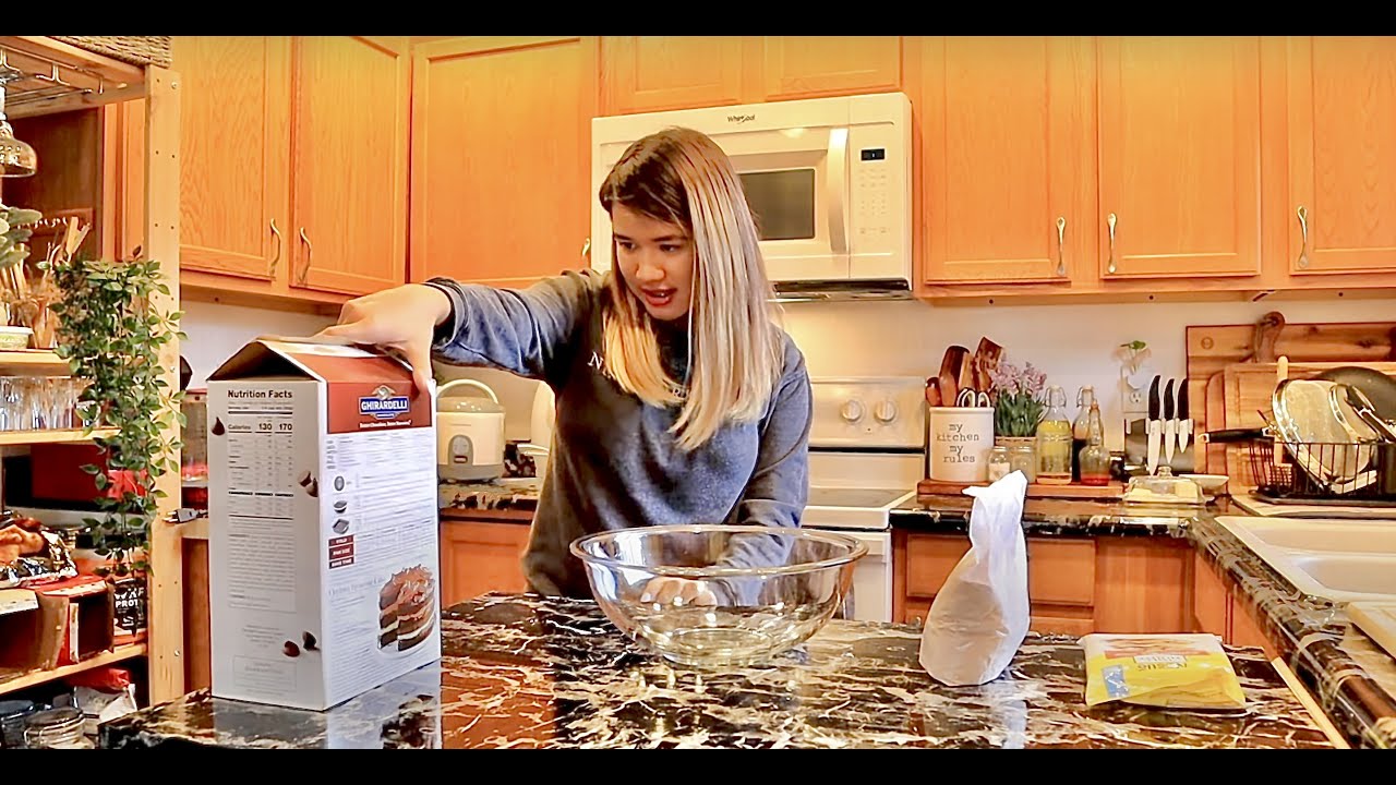 BAKING STORE BOUGHT BROWNIE MIX AND COOKIES - YouTube