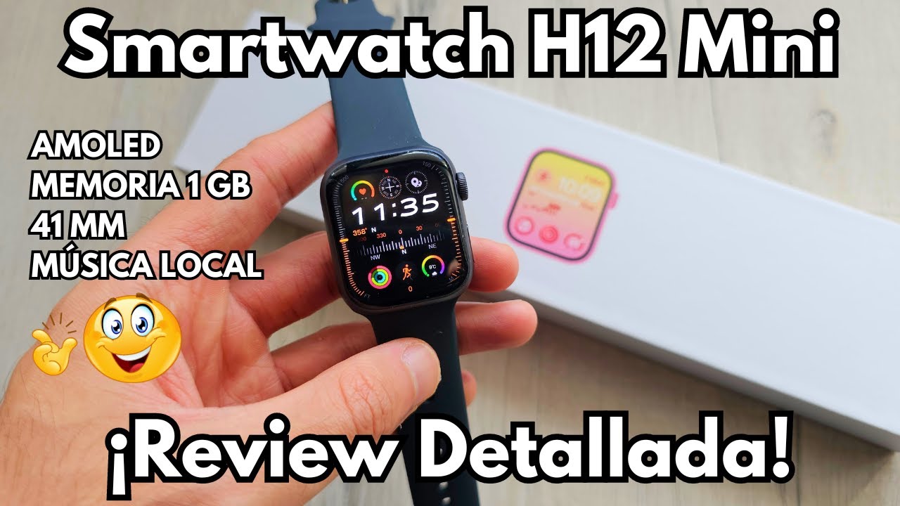 H12 Mini 💥 ¡Smartwatch AMOLED de 41MM con Música TWS y Fotos! | Review ...