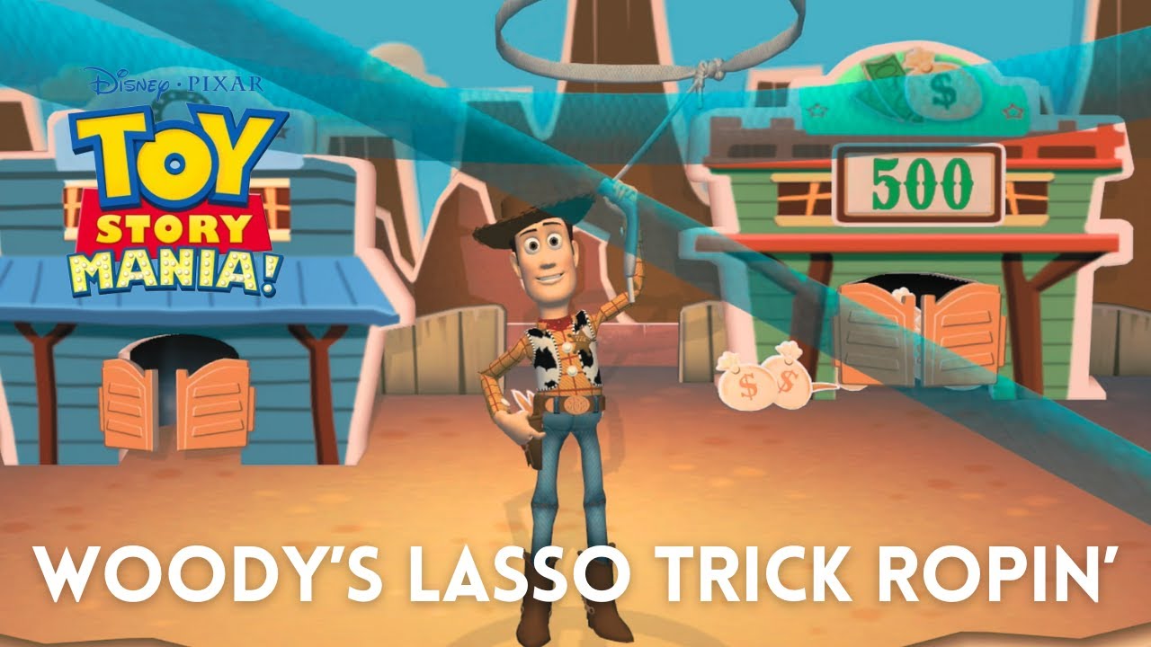 Toy Story Mania! - Walkthrough 2K 60FPS HDR - Woody's Lasso Trick Ropin ...