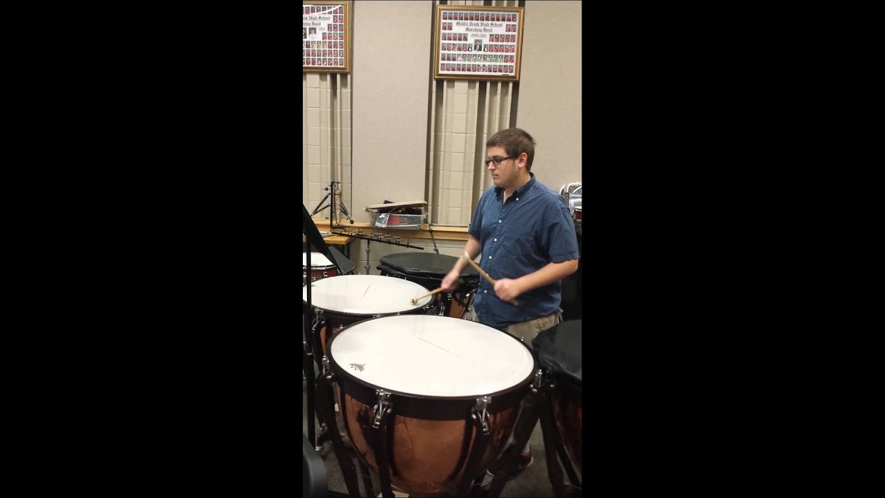 Michael Schoonmaker timpani solo spring 2015 - YouTube