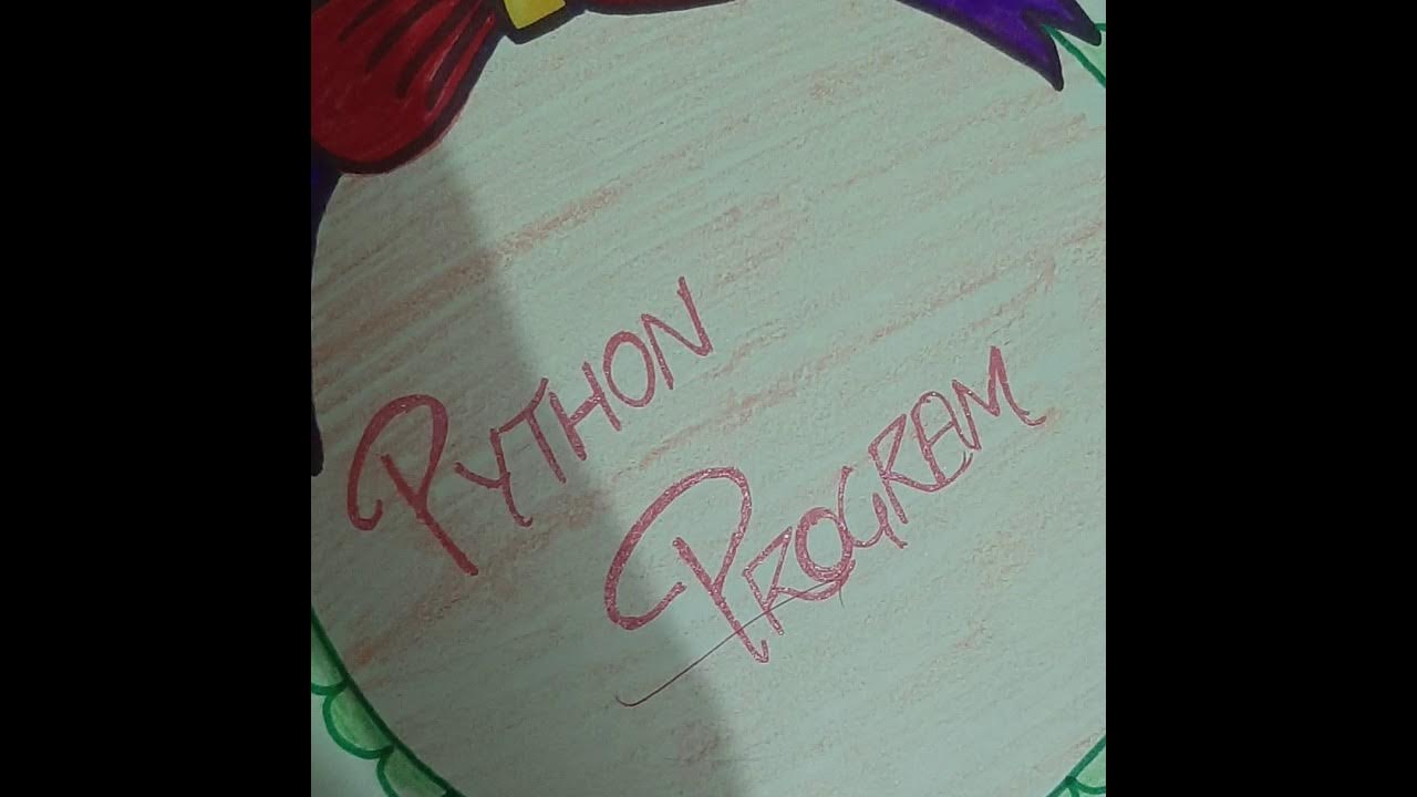 Project File of Python |Class 9th -12th|With Beautiful Borders and ...