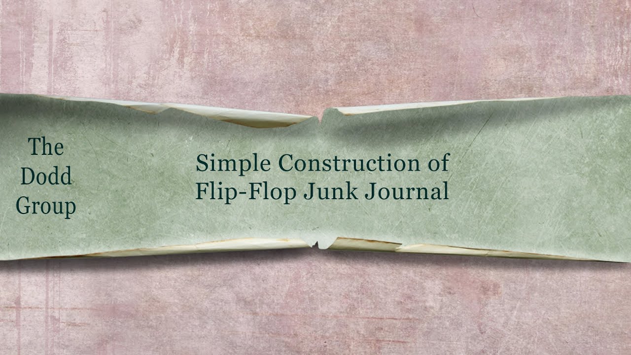 Simple Flip-Flop Journal Construction - YouTube