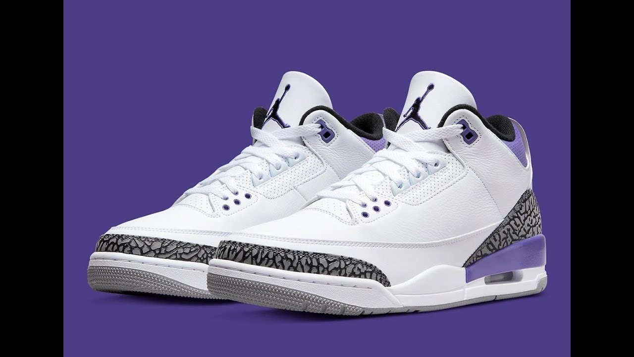 Air Jordan 3 Retro 'Dark Iris' CT8532 105 - YouTube