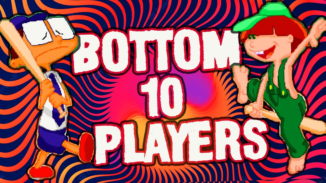 Bottom 10 Players in Backyard Baseball - YouTube