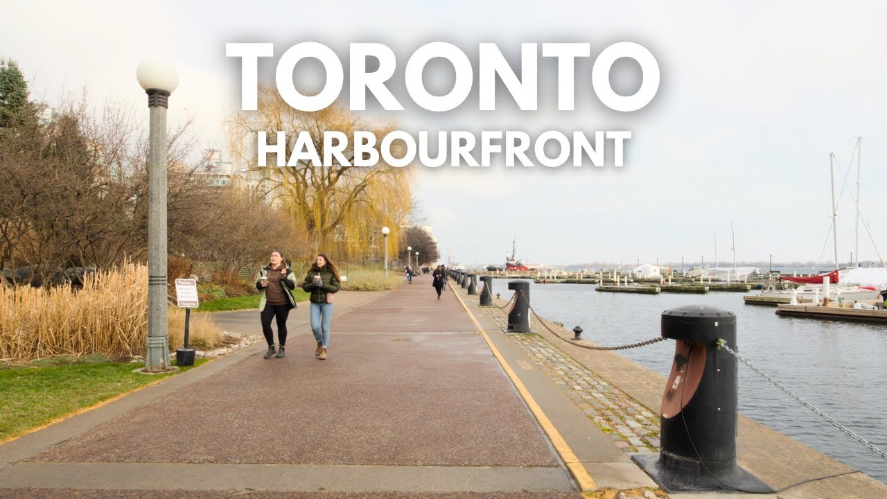 Toronto Harbourfront Walking Tour | 4K Waterfront | Billy Bishop ...