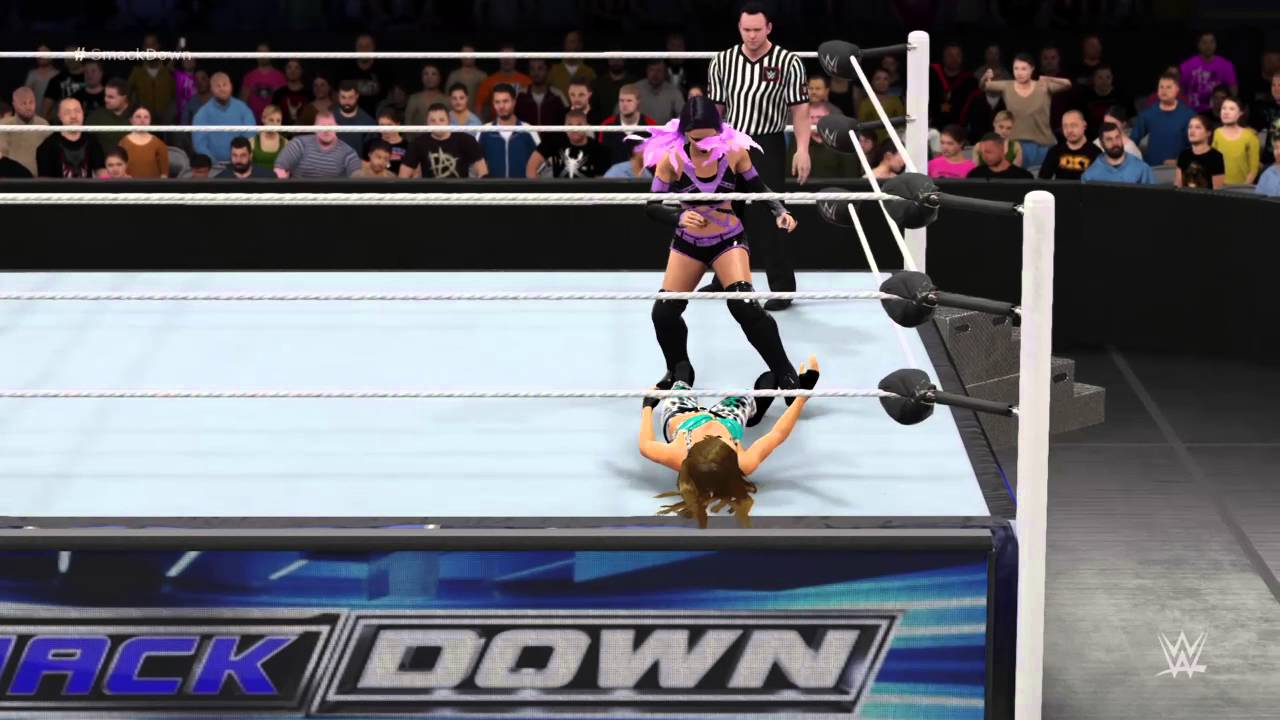 WWE 2K16 Smackdown Tia vs Maria - YouTube