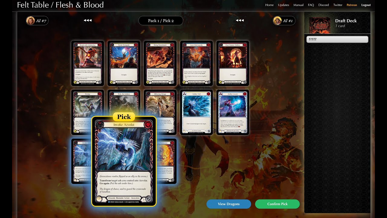 Felt Table Draft Mode Demo - YouTube