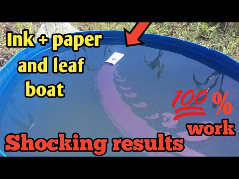 How to make ink boat || Left boat with Ink || Left and Ink Experiment ...