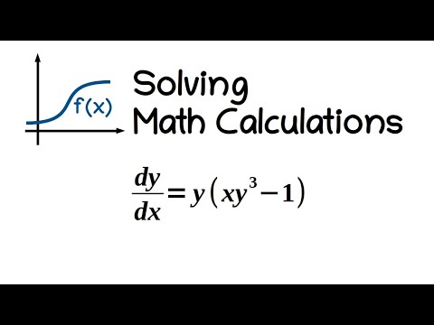 ODE 40: dy/dx=y (xy^3 - 1) - YouTube
