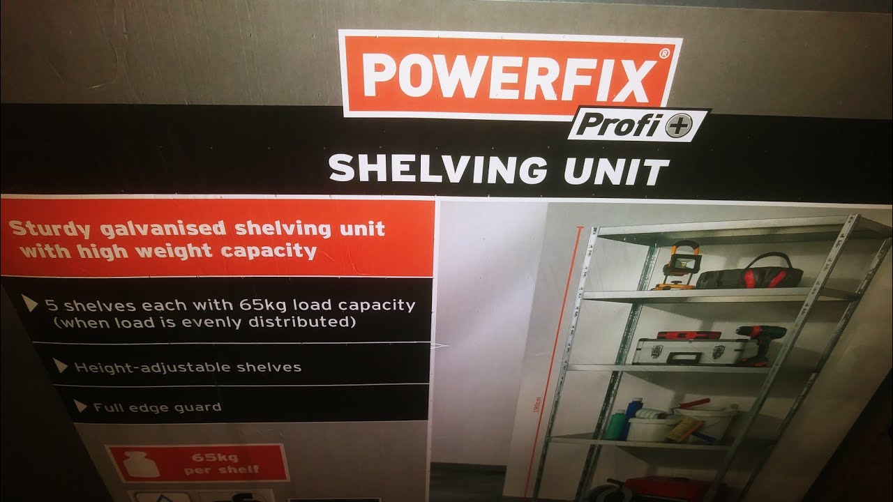 Powerfix profi tool shelving unit lidl - YouTube