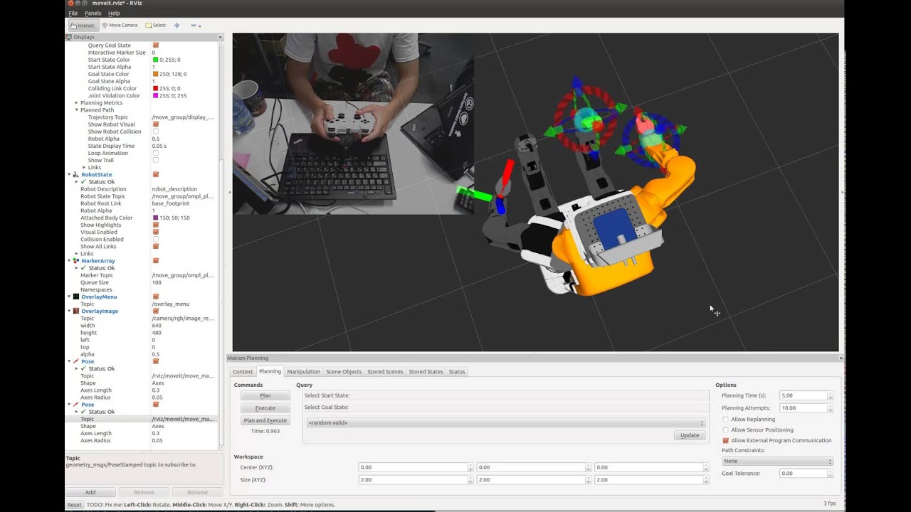moveit with joystick - YouTube