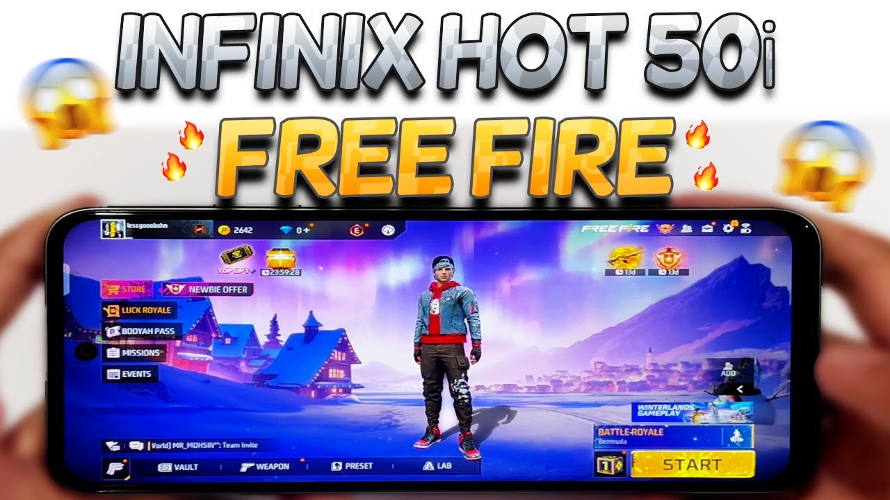 Infinix Hot 50i FreeFire Test | Low Budget Smartphone Gameplay - YouTube