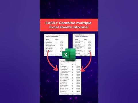 EASILY combine multiple Excel sheets into one! #shorts - YouTube