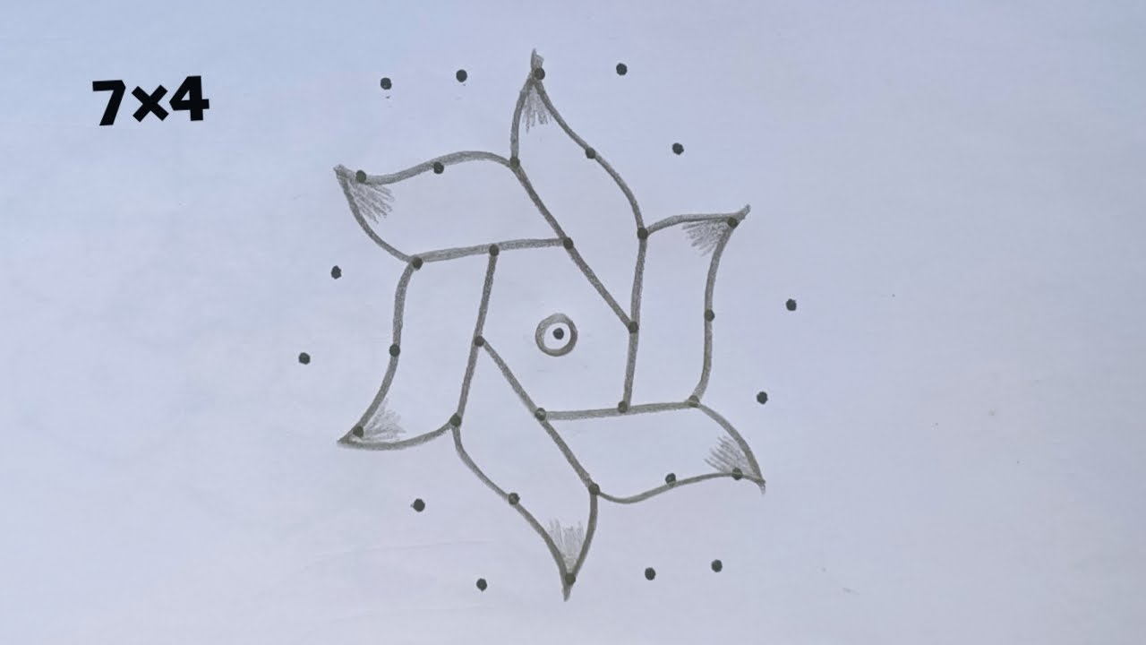 Very Beautiful easy Puratasi Madham Kolam For Beginners | Puratasi ...