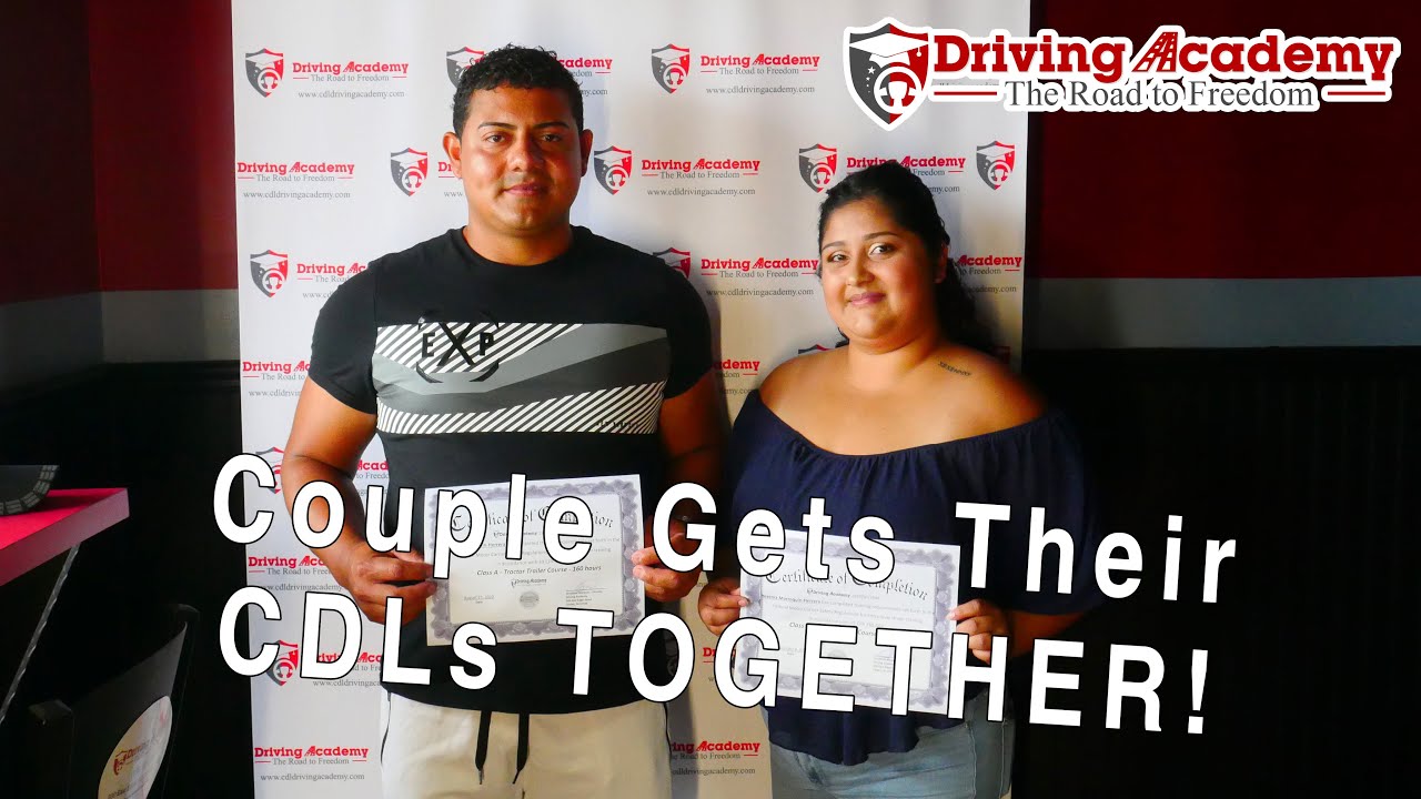 Couple Passes Their CDL Road Tests TOGETHER! - Driving Academy - YouTube
