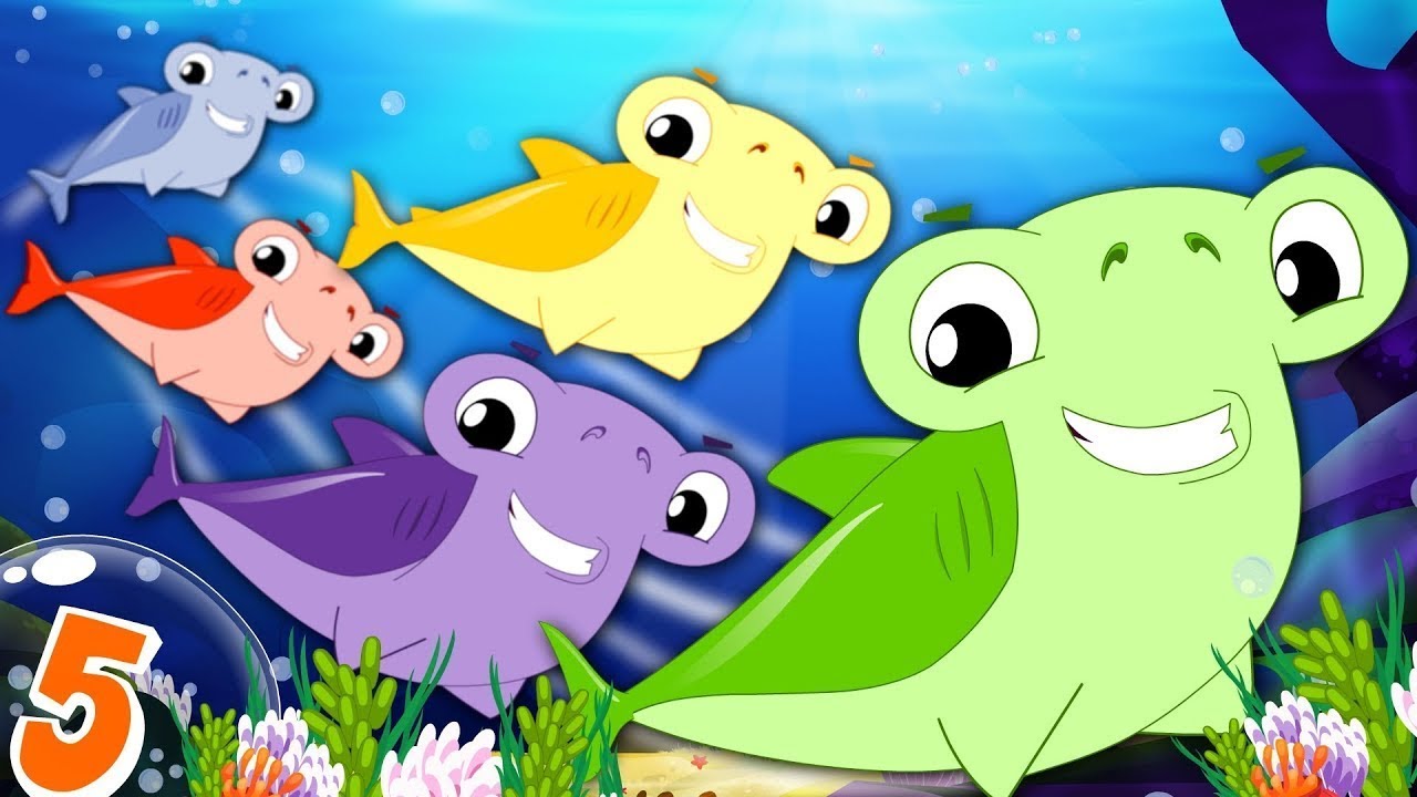 Five Little Sharks + More Nursery Rhymes and Animal Songs for Kids ...