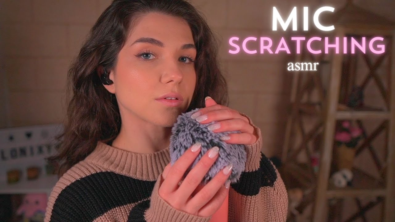 ASMR 15:48 min Fluffy Mic Scratching MUY relajante *No talking* | Lonixy ASMR - YouTube