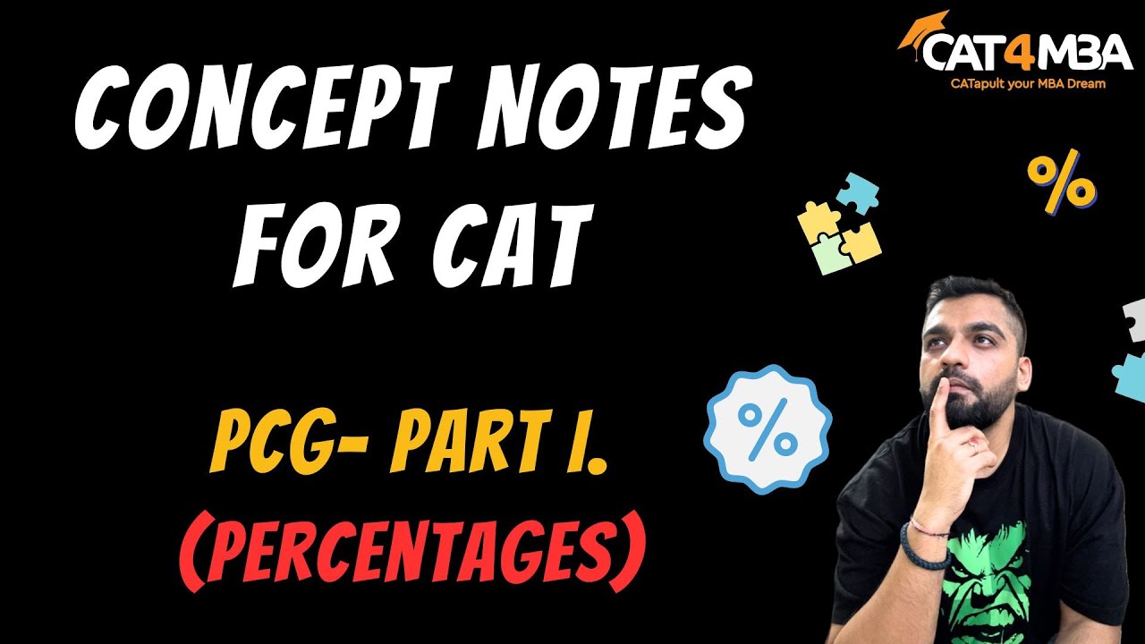 Product Constancy Graph (PCG) - Part I | Percentages | Quant for CAT XAT and OMETs - YouTube