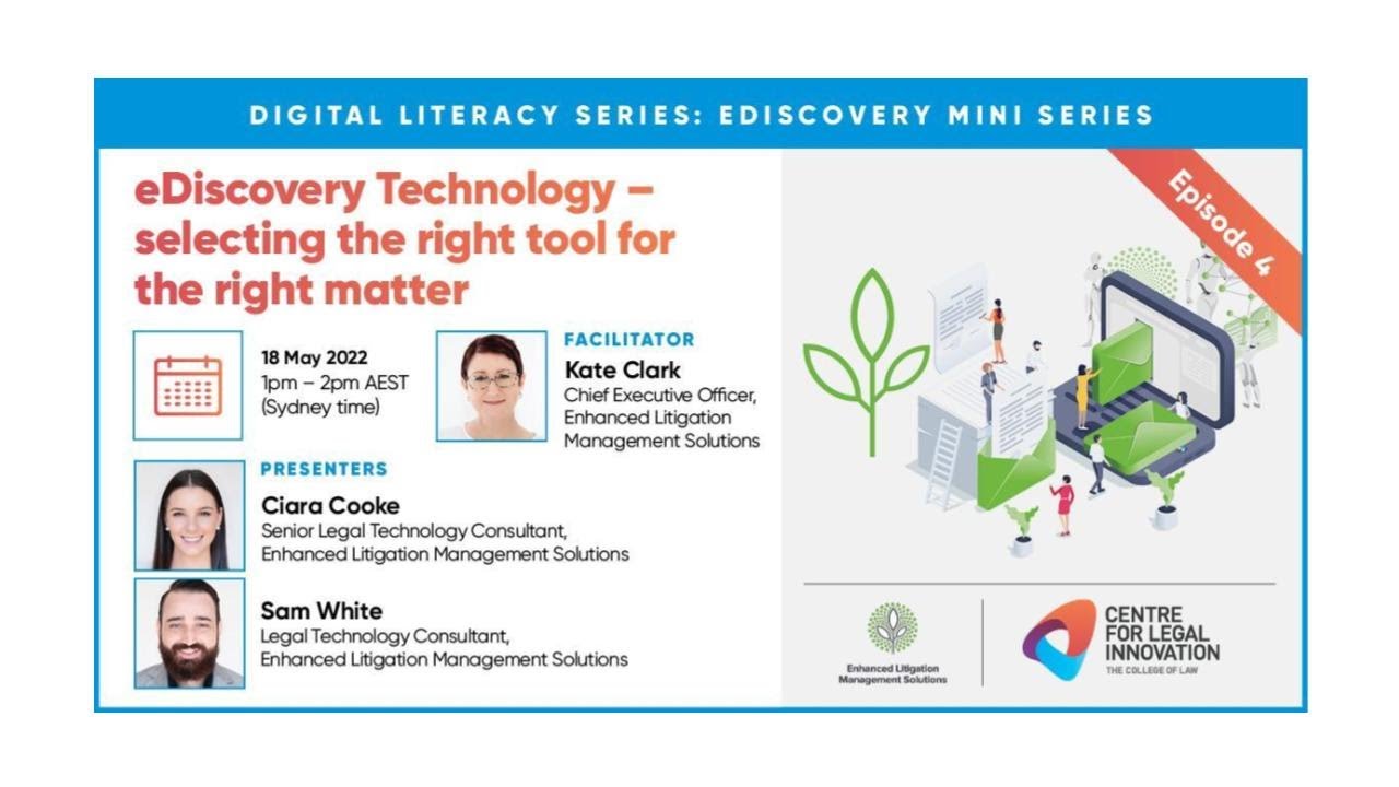 eDiscovery Mini Series – Episode 4: eDiscovery Technology - YouTube